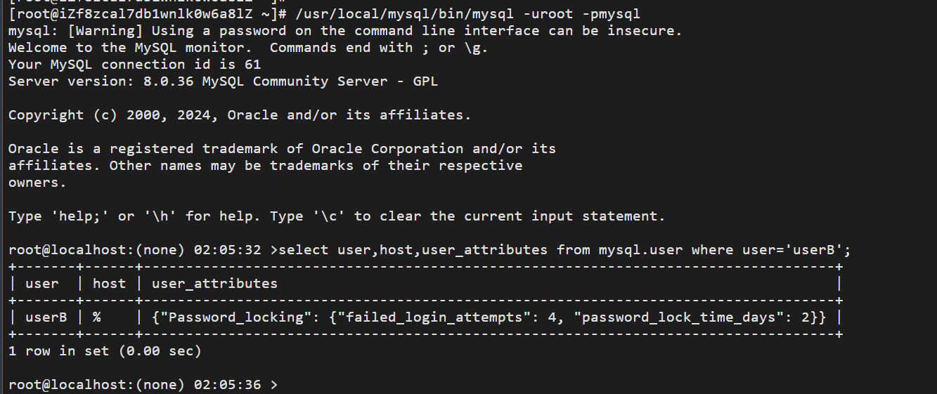 MySQL为“等保测评”实现用户多次恶意登录账户锁定功能 - 墨天轮