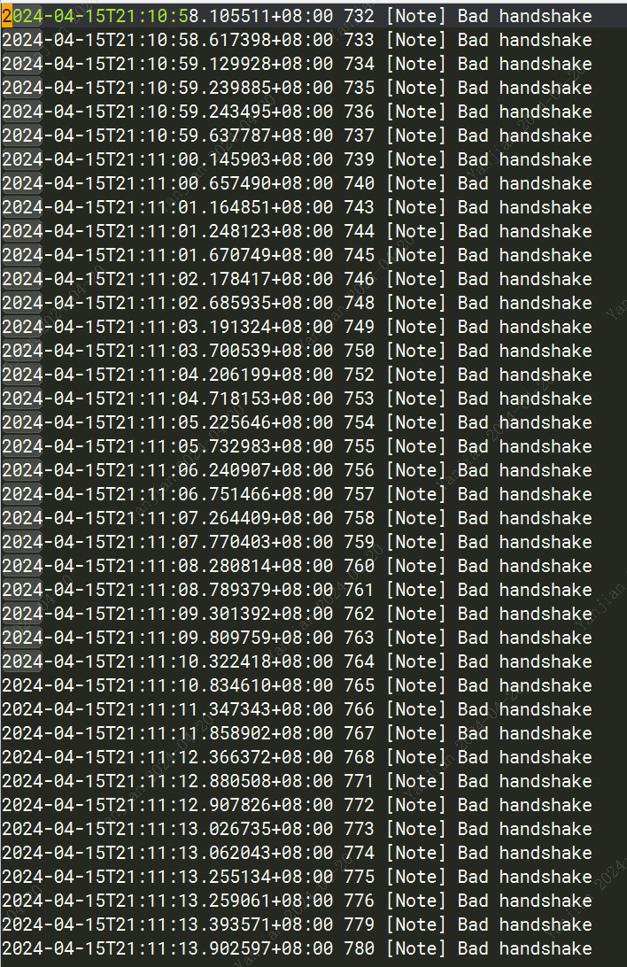 MySQL5.7小版本升级遇到 [Note] Bad handshake错误 - 墨天轮
